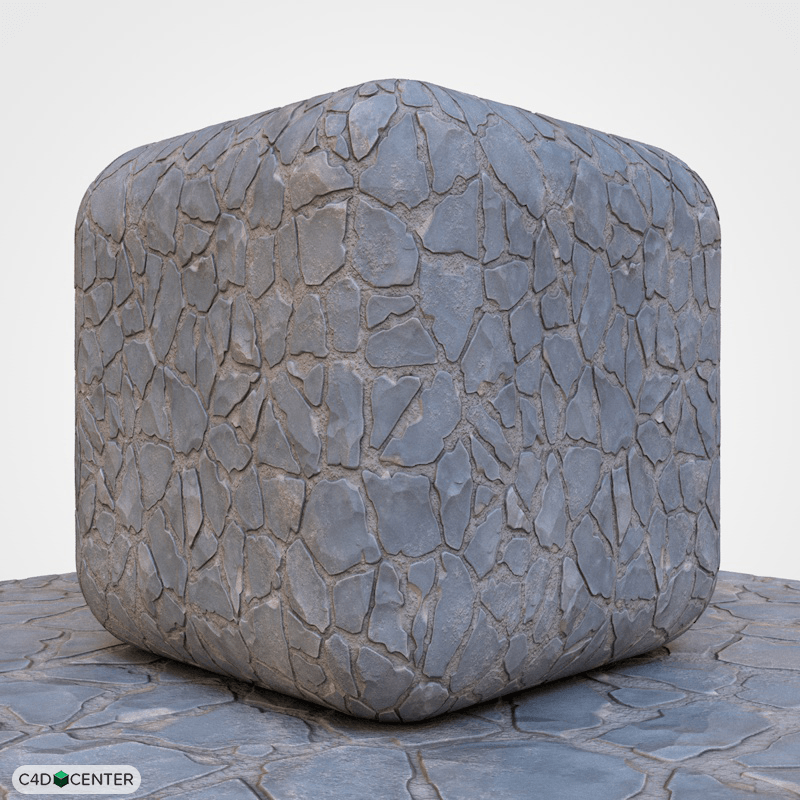 4K Broken Stone 02-C4D Material - C4DCenter