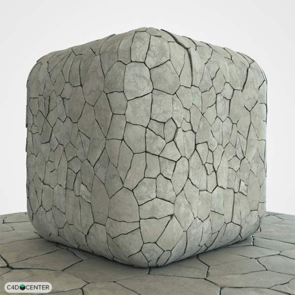 4K Stone Pathway 02-C4D Material - C4DCenter