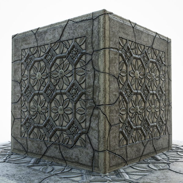 4K Ruin Tile V2-C4D Material - C4DCenter