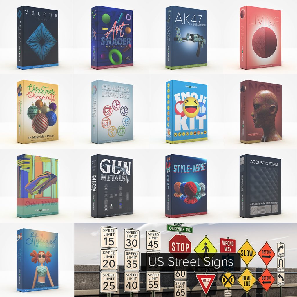 Free C4D Materials - Material Packs & More | C4D Center