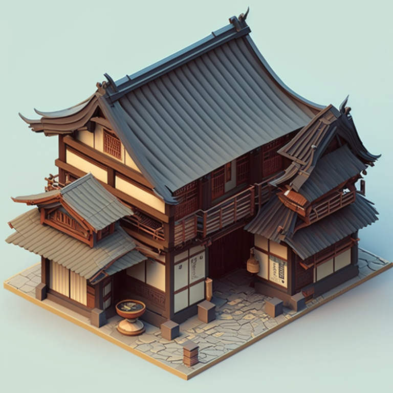 Isometric Japanese Buildings 1 – C4DCenter