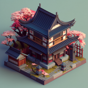 Isometric Japanese Buildings 1 – C4DCenter