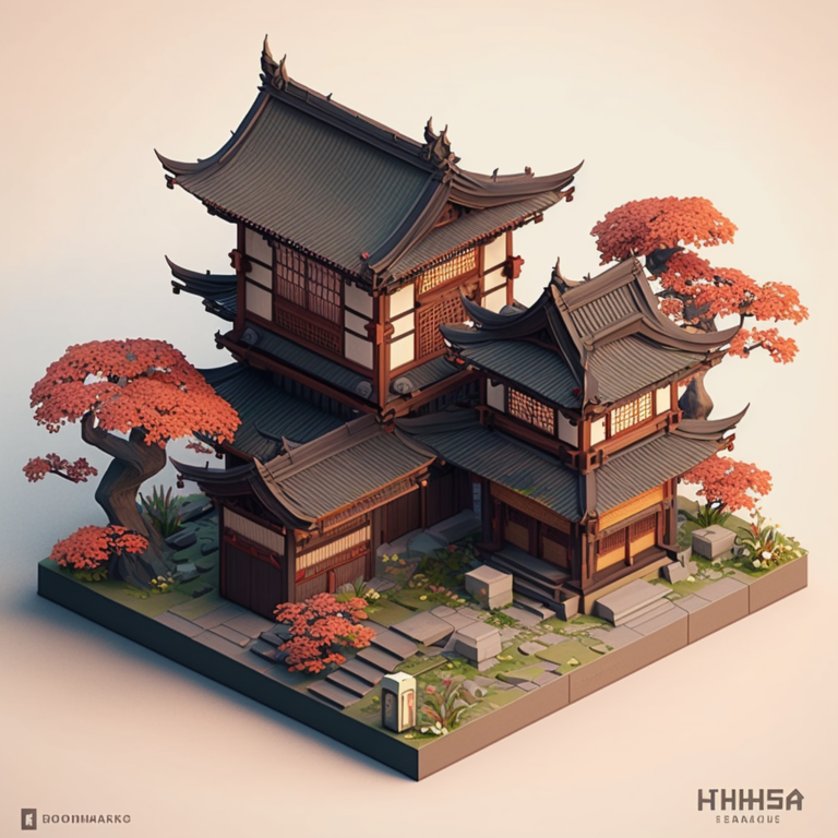 Isometric Japanese Buildings 2 – C4DCenter
