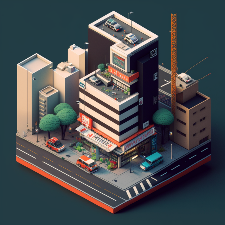Isometric Modern Tokyo – C4DCenter
